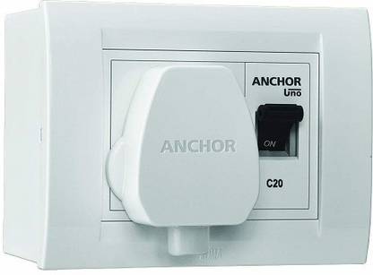 Anchor By Panasonic AC Box with 20Amps Single Pole MCB, enclosure and ...
