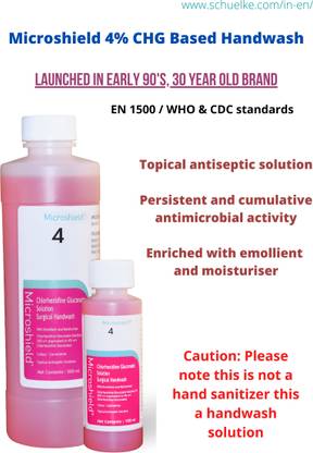 Microshield 4% CHG based Hand Wash Bottle - Price in India, Buy ...