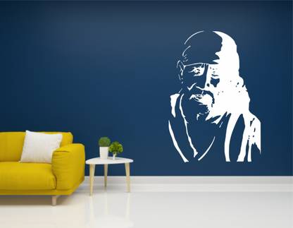 Decor studio 60 cm Sai baba wall decal sticker white sai baba sticker ...