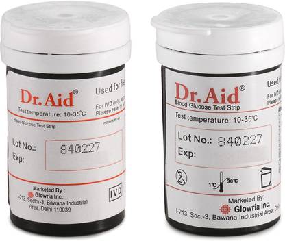 Dr.Aid 840227 50 Glucometer Strips Price in India - Buy Dr.Aid 840227 ...