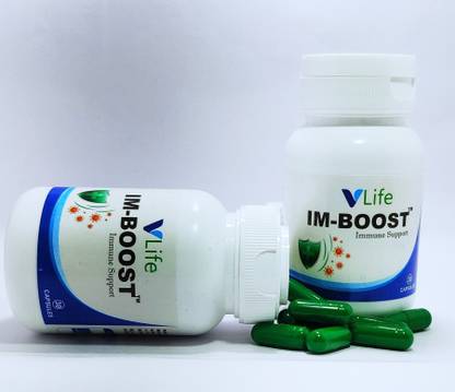 V -Life Immune Booster, IM_BOOST, V-Life, Ayurvedic (Pack of 2) 30 ...
