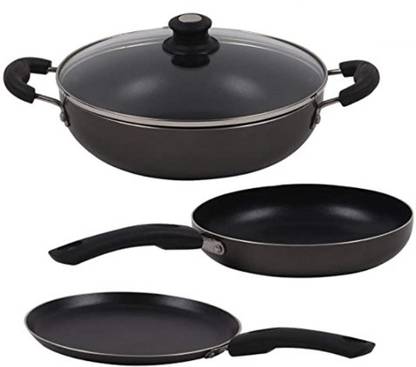 Lifelong Induction Bottom Non-Stick Coated Cookware Set Price in India ...
