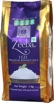Zeeba PREMIUM LONG GRAIN Basmati Rice (Long Grain, Steam) Price in ...