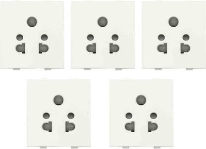 Greatwhite Multi Socket 2 Pin Universal Plug and 3 Pin Indian with ...