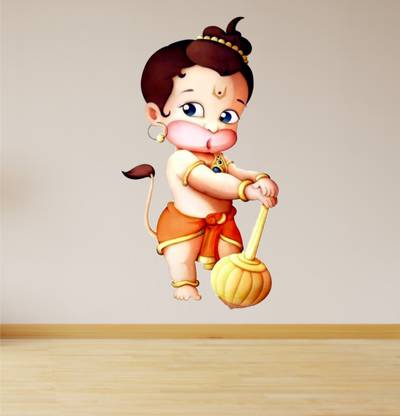 Ocean Decore 58 cm bal hanuman wall sticker Self Adhesive Sticker Price ...