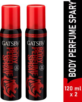 GATSBY Ultimate Body Perfume Spray Brave 120ml (Pack of 2) Deodorant ...