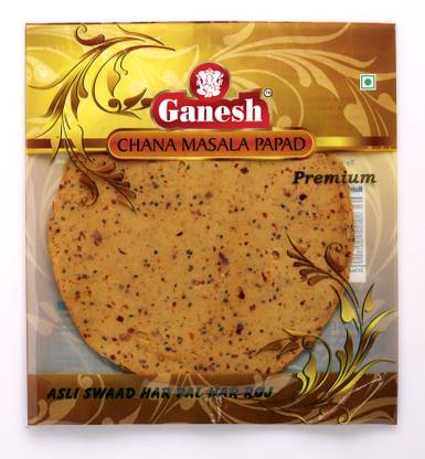 GANESH PAPAD Premium Chana Masala Papad-250gms Masala Papad Price in ...
