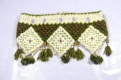 balaji handicraft gujarat fancy crochet woolen door toran Toran Price ...
