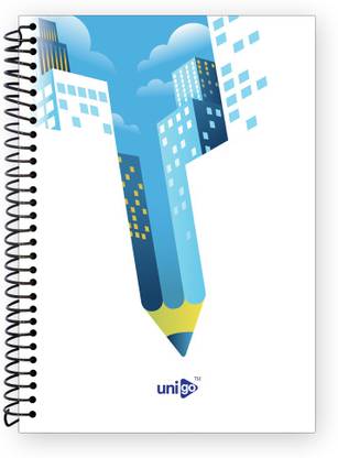 UNIGO Notebook A4 Note Book Unruled / Plain 200 Pages Price in India ...