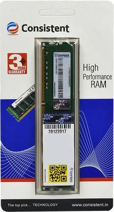 Consistent DDR3 DDR3 4 GB (Single Channel) PC (Desktop 4GB DDR3) - Consistent : Flipkart.com