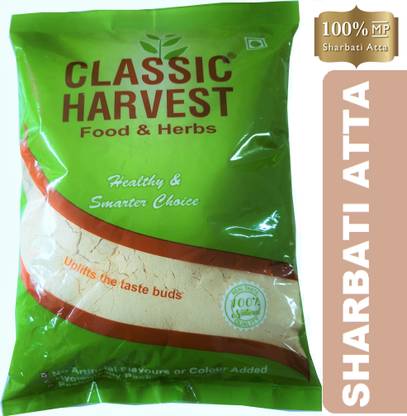 Classic Harvest Pure Sharbati Wheat Flour ( Fresh Sharbati Atta ) 1KG ...