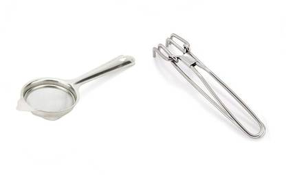 TACHI Stainless Steel Pakkad Plain Utility Wire Tong, Tea Strainer ...