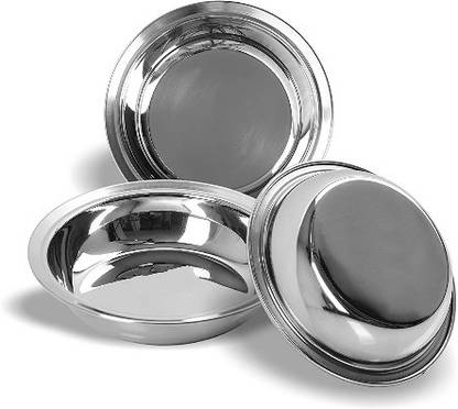 JS Hotelware Stainless Steel Serving Bowl stainless Steel Round Entree ...
