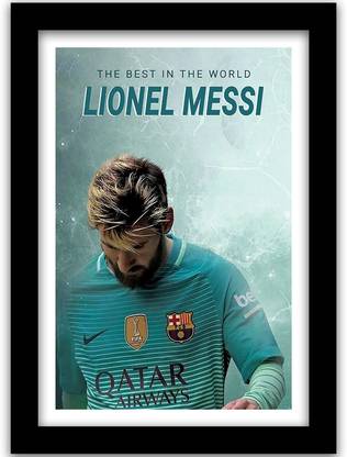 Lionel Messi Poster with Frame - Lionel Messi Framed Poster for Room ...