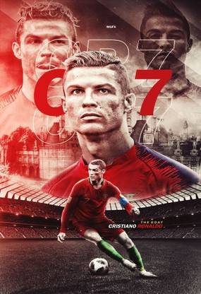The GOAT Ronaldo Paper Print - Abstract posters in India - Buy art ...