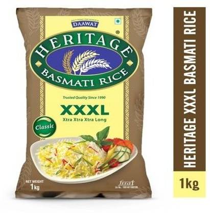 Daawat Heritage XXXL Basmati Rice Basmati Rice (Long Grain, Polished ...