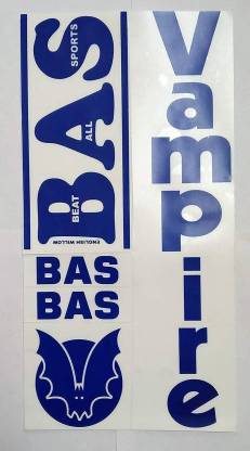 BAS Vampire SUPER QUALITY BAS Vintage Cricket BAT Sticker Bat Sticker ...