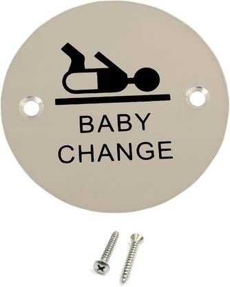 BTL Door Sign-Baby Change, Material-Stainless Steel 304 Emergency Sign ...