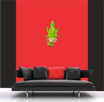 creatick Studio 29 cm Lord Vishnu Acrylic 3D Mirror Wall Sticker (Green ...