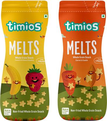 Timios Mix Banana & Strawberry and Carrot & Cumin Flavored Melts ...