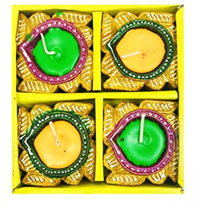 Ascension Swastik Diya Wax Candle Diya Deepak Special Reusable Diya ...