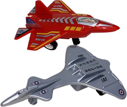 Giftary Set Of 2 Small Size Made Of Plastic Indian Replica Fighter Jet ...