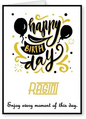Midas Craft Happy Birthday Ragini ….03 Bithday Message Greeting Card ...
