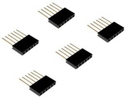 EMERGING TECHNOLOGIES 10 PCS 6 Pin Female 11mm tall stackable Header ...