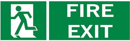 JM Brand Fire exit Sign Board Emergency Sign Price in India - Buy JM ...