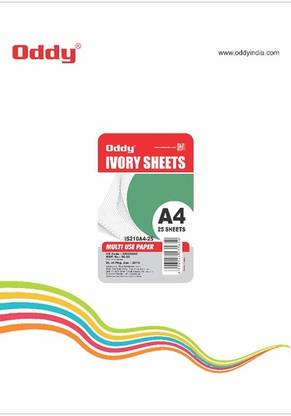 Flipkart.com | Oddy IVORY UNRULED A4 180 gsm Drawing Paper - Drawing Paper