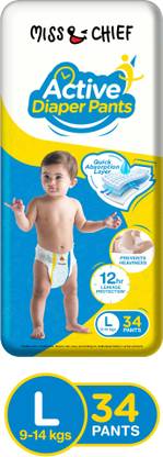 Miss & Chief by Flipkart Active Diaper Pants - L - Buy 34 Miss & Chief ...