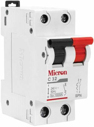 Micron MCB 40A Single Pole Neutral (Spn) - 'C' Curve 0926XGJ8RMQ MCB ...