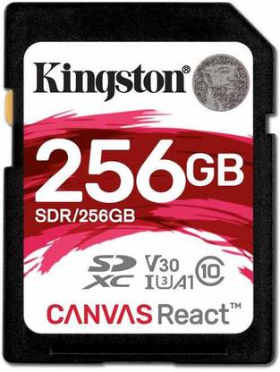 KINGSTON SDR/256GBIN Canvas Select 256 GB SD Card Class 10 100 MB/s ...