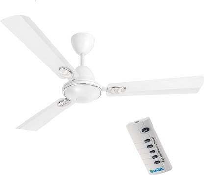 SINOX 12V DC BLDC Metallic Finish 1200 mm Remote Controlled 3 Blade ...