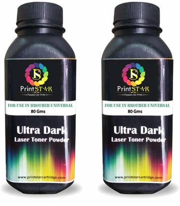 PrintStar Black Toner Powder Refill for Brother 80gm, Universally ...