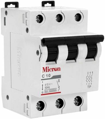 Micron MCB 10A Triple Pole (Tp) - 'C' Curve 0926XGDI27P MCB Price in India - Buy Micron MCB 10A ...