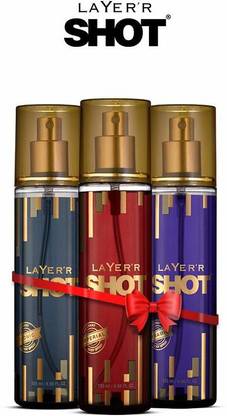 LAYER'R SHOT Gold Perfume, Deodorant Iconic , Imperial ,Dynamic Body ...