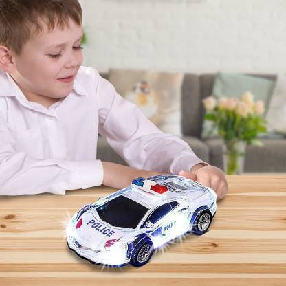 GoBaby Police Car Toy for Kids - Bump and Go Cop Car with Fun Flashing ...