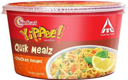 Sunfeast YiPPee! Yippee Quik Mealz Chicken Delight Instant Noodles Non ...