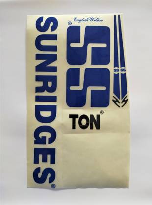 sunridges SS TON Plain BLUE MSP Vintage Cricket Bat Sticker// Self ...