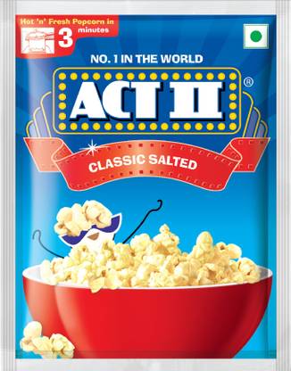 ACT II Instant Popcorn - Classic Salted Salted Popcorn Price in India ...