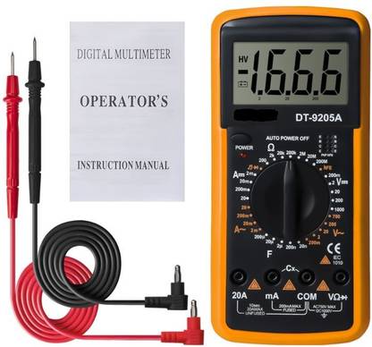AMAZEE Digital Multimeter DT9205A AC DC LCD Display Electric Handheld ...