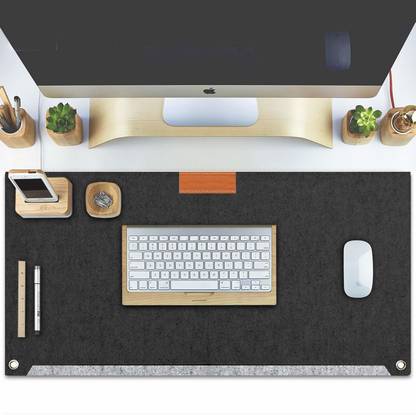 SEAGULL Large PU Felt Desk Mat for Keyboard & Mouse Pad, Anti-Skid ...