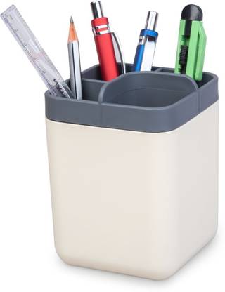 Flipkart.com | ONESTOP 4 Compartments plastic pen stand - pen stand
