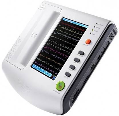 ZONCARE 12 CHANNEL ECG MACHINE 12 CHANNEL WITH REPORTING Electrotherapy ...