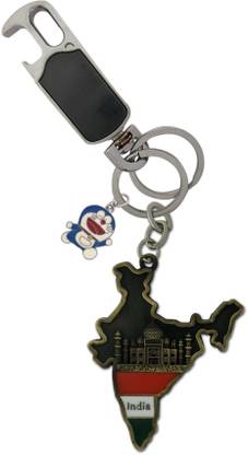 SHOKY LOOKS Double Sided India Map Shaped Flag, Taj Mahal with cartoon ...