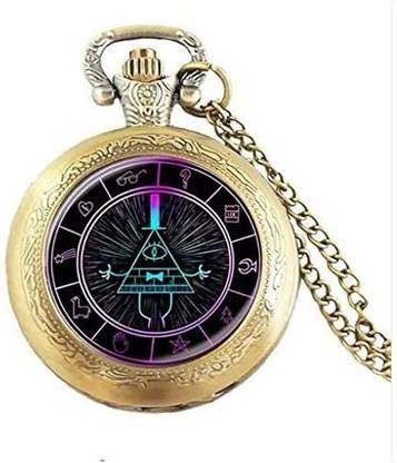 KWYUT Bill Cipher Wheel Adjustable Pocket Watch Doctor WhoWomens Pocket ...
