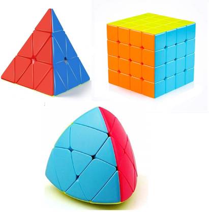 Enorme High Speed Cube Combos of 4x4x4, 3x3x3 Triangle Pyramid and ...