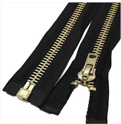 Leekayer 26 Inch Metal Zipper Brass Separating Jacket Zipper Heavy Duty ...