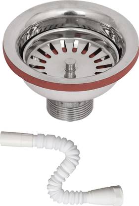 RENVOX Flexible PVC Long Socket Waste Drain Pipe for Wash Basin Sink ...